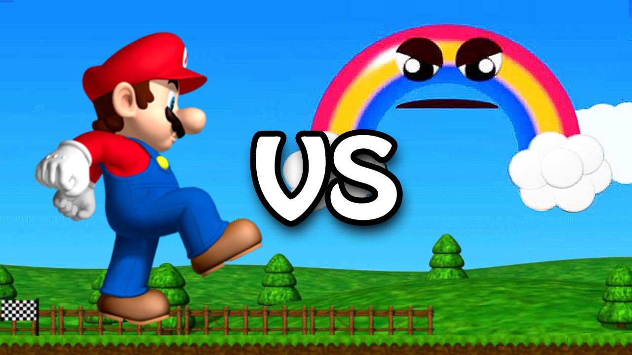 Mario vs. Chica's Magic Rainbow | FNAF World Mod - YouTube