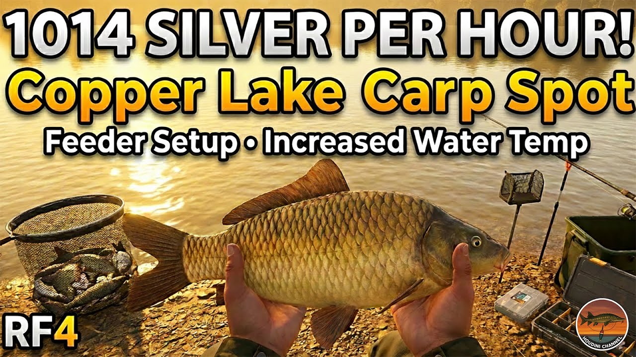 💰 1000+ Silver/Hour! Copper Lake CARP Guide | Russian Fishing 4 🎣 - YouTube