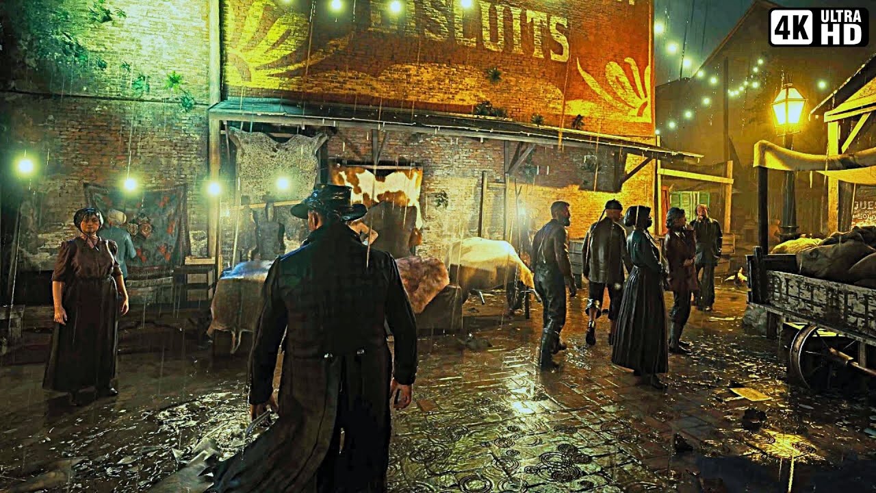 Red Dead Redemption-2 City Walk With Devil Mode On 4K 60FPS [ Brutal ...