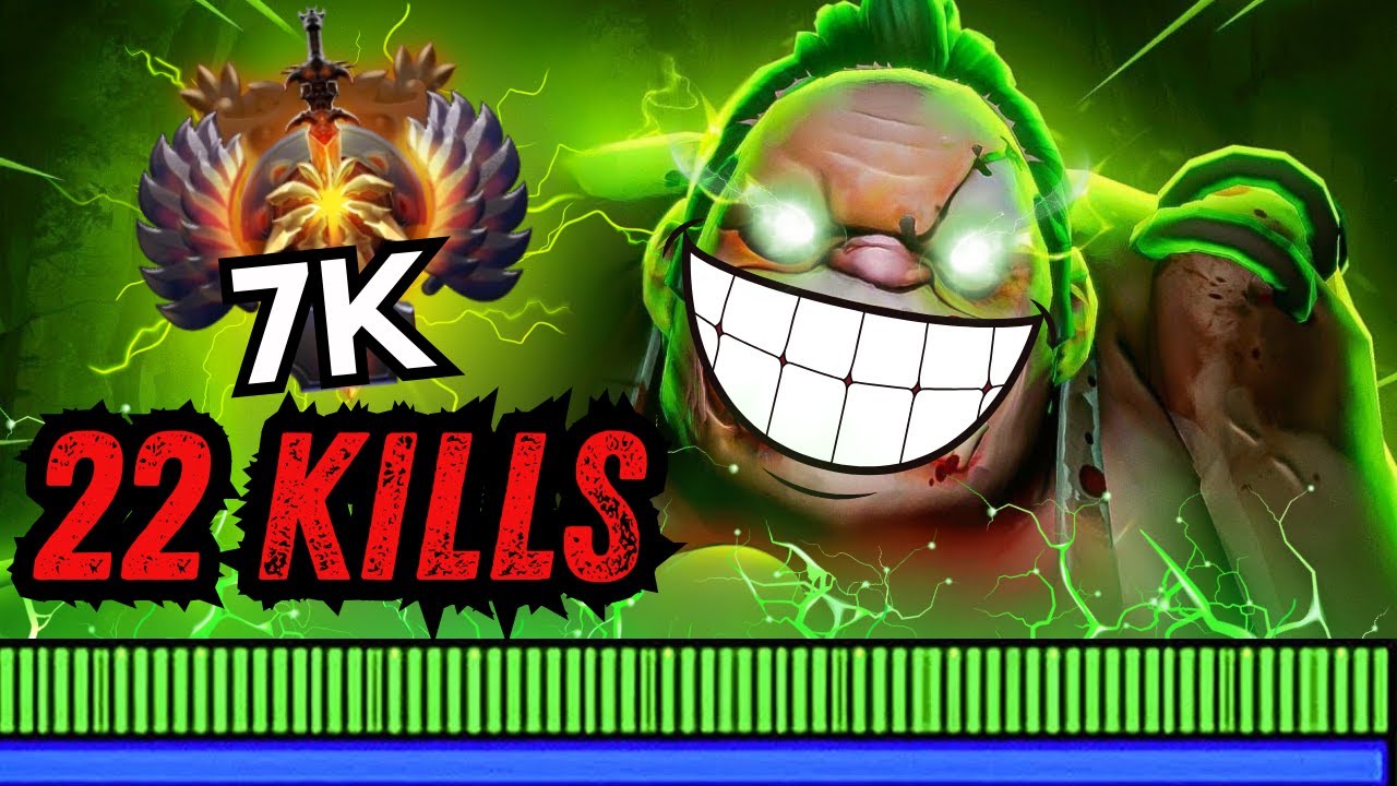 Why Pick Sniper Mid when You already Saw a Pudge Mid🔥22Kills Fresh Meat ...