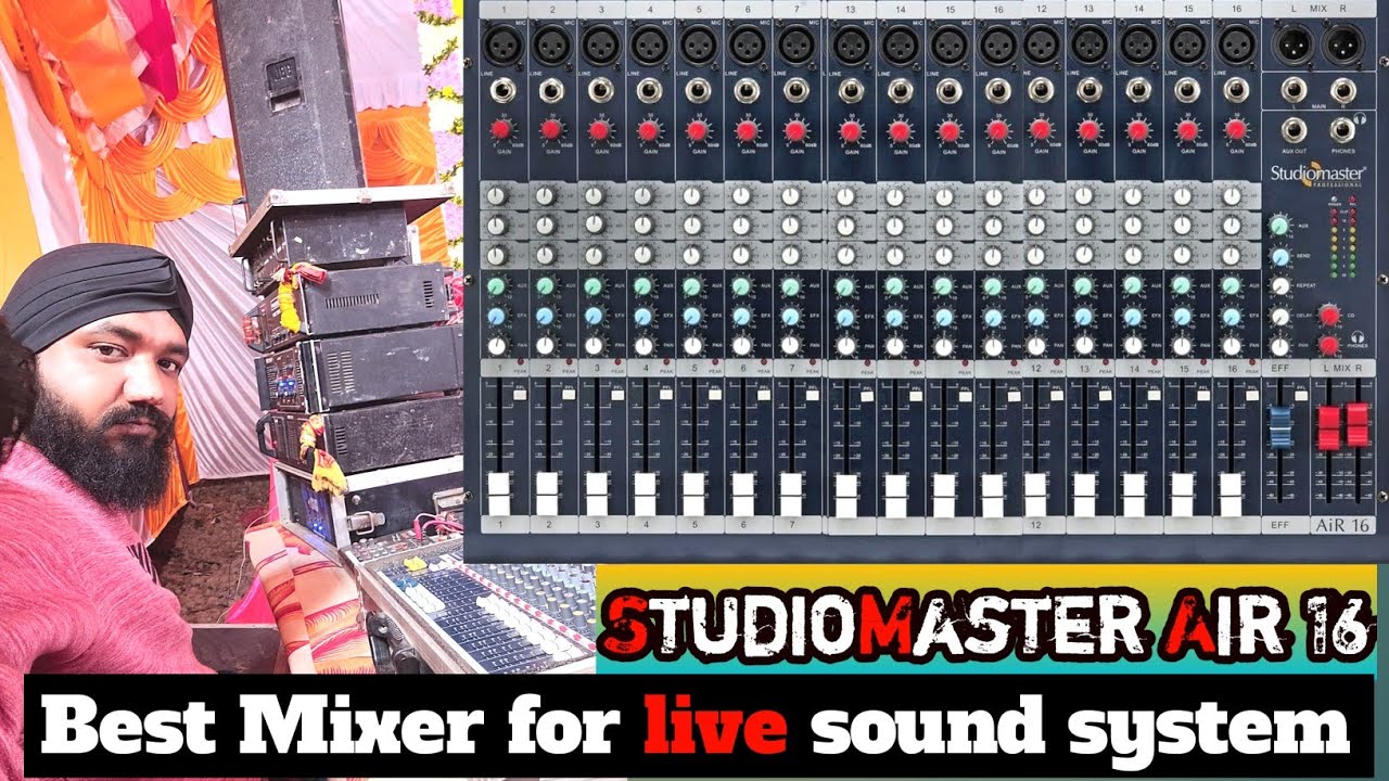 studiomaster air 16 mixer / 16 channel live mixer / best live mixer in ...