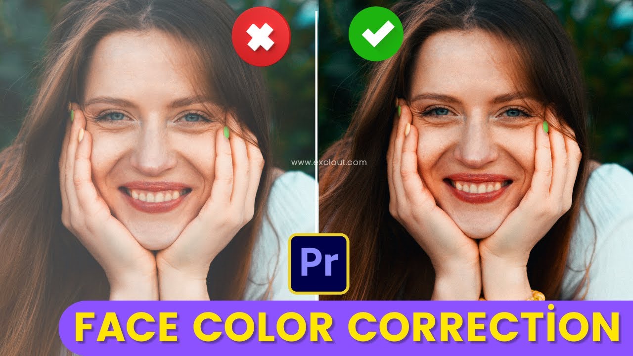 How To Do Face Color Correction in Adobe Premiere Pro - Skin Tone Color ...
