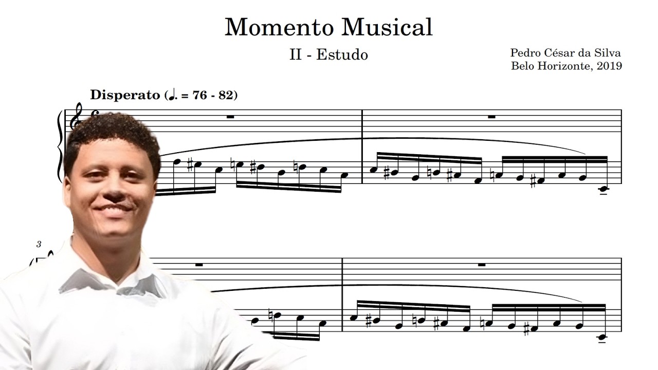 Pedro César - Estudo (No.2 de Momento musical) (Pedro César, piano ...