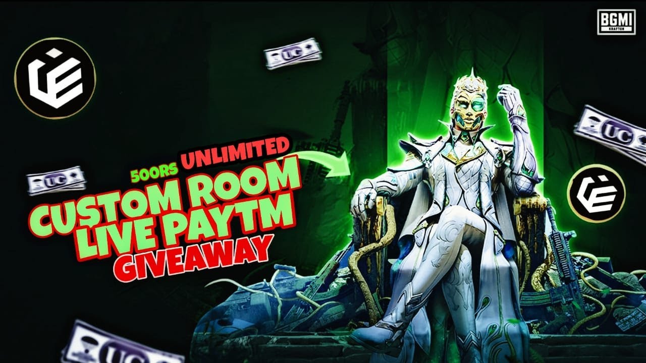 Indian esports BGMI Live custom room Indian esports Payment giveaway ...