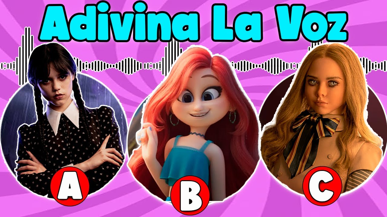 Adivina La Voz De Personajes 🍿🤔🎬 - YouTube