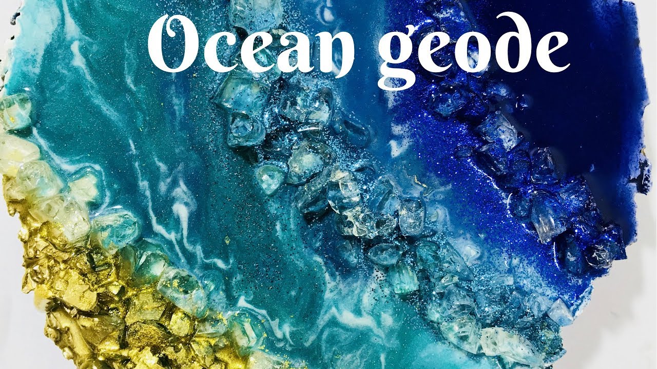 Ocean Resin Geode | Tutorial - YouTube