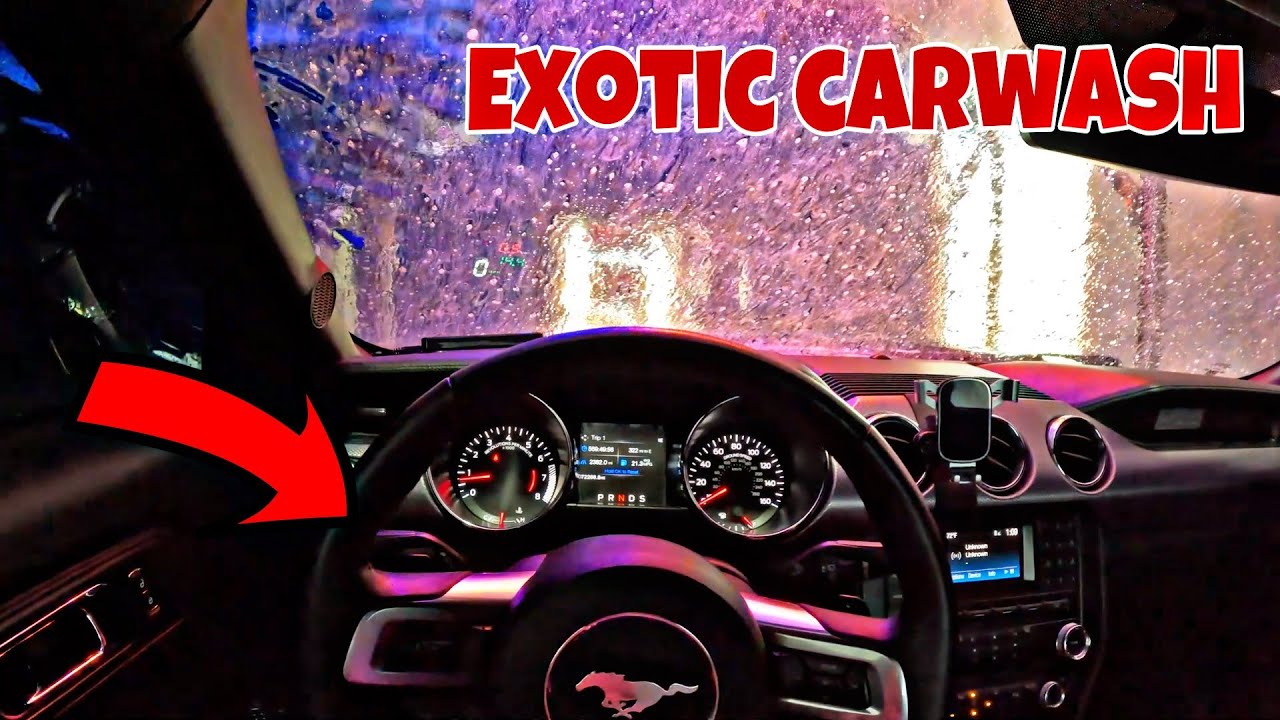 I TOOK MY MUSTANG TO AN EXOTIC CAR WASH - YouTube
