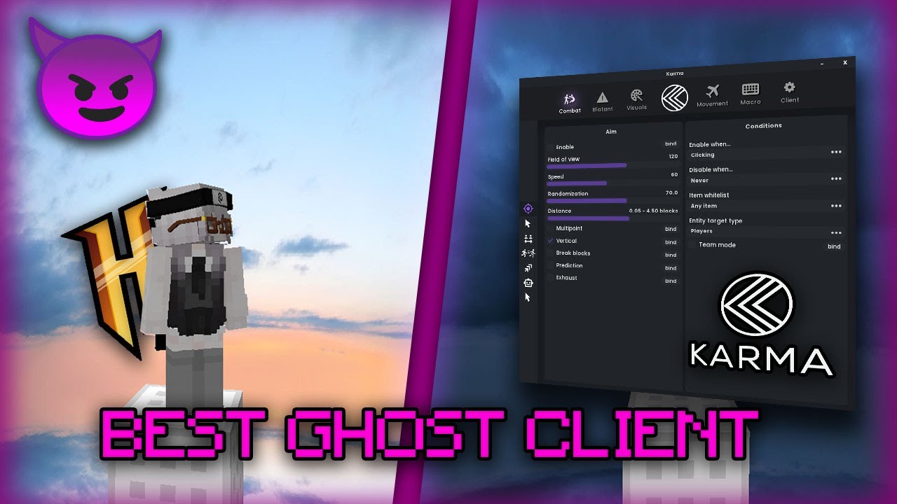 humiliating hypixel users with karma client | the best ghost client in 2024 - YouTube