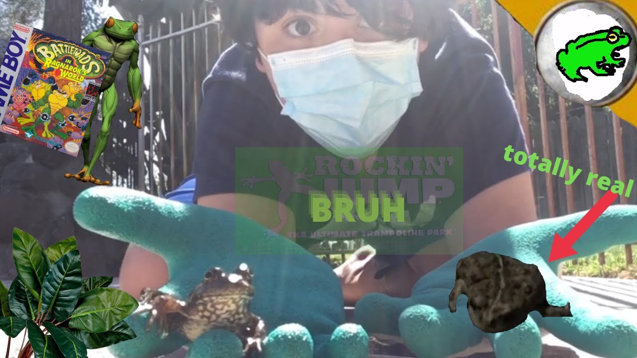 Catching my backyard frogs and relocating dem and discovering toad guy ...