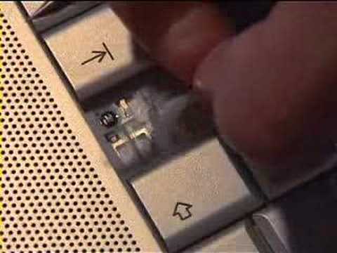 Replace Key / Keys for Powerbook G4 15" & 17" - Part 4 - YouTube