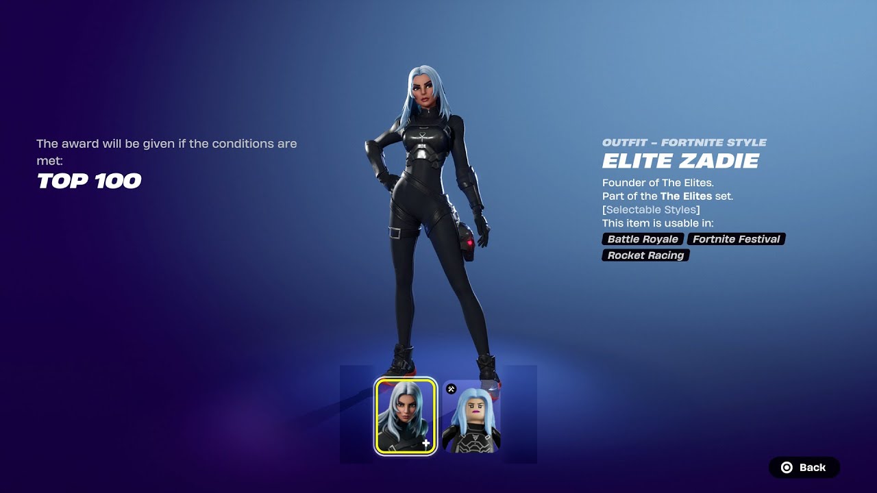 How To Get Elite Zadie Skin FREE In Fortnite! (Unlocked LEGO Elite ...
