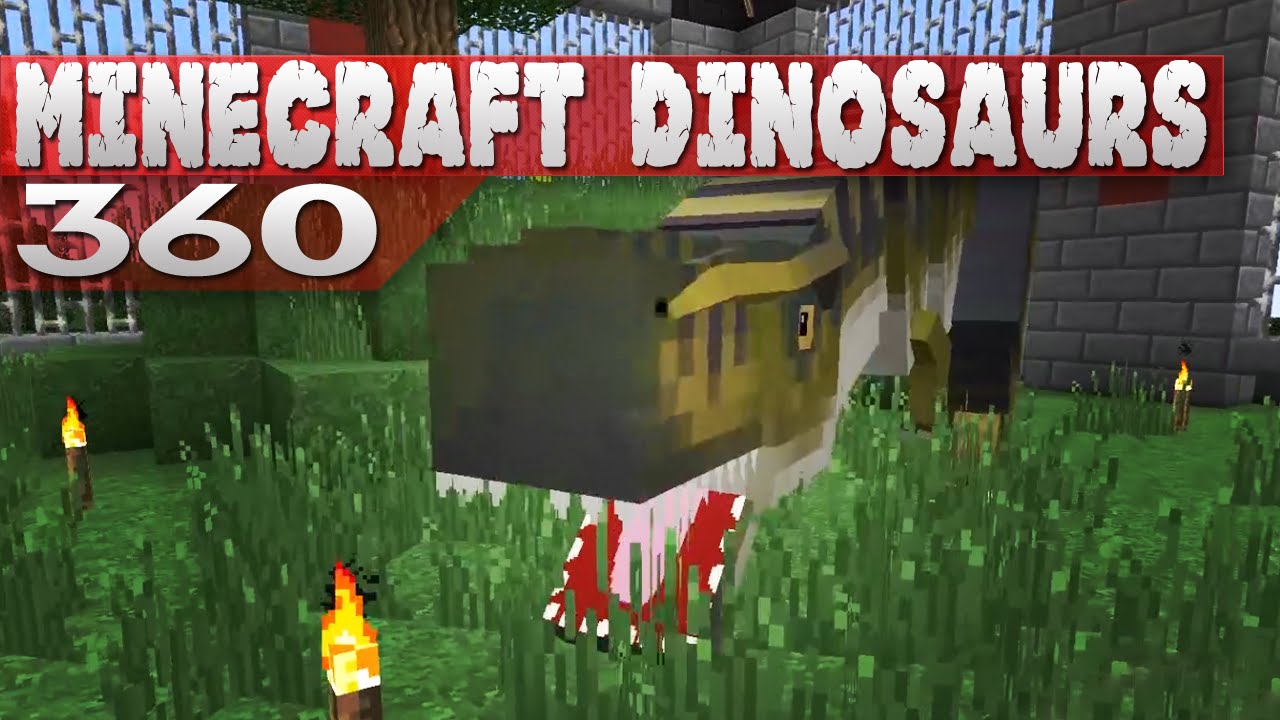 Minecraft Dinosaurs! || 360 || Scary T.rex! - YouTube