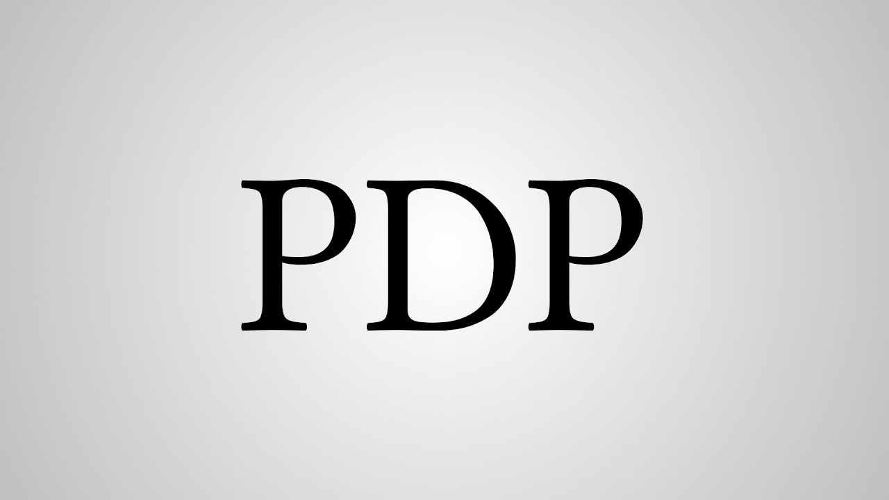 What Does "PDP" Stand For? - YouTube