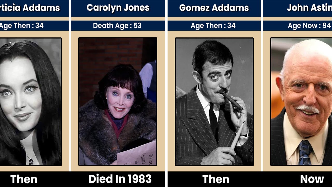 The Addams Family 1964–1966 Cast Then and Now - YouTube
