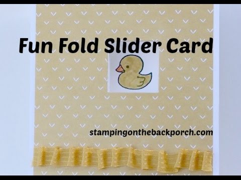 How to Make a Fun Fold Slider Card - YouTube