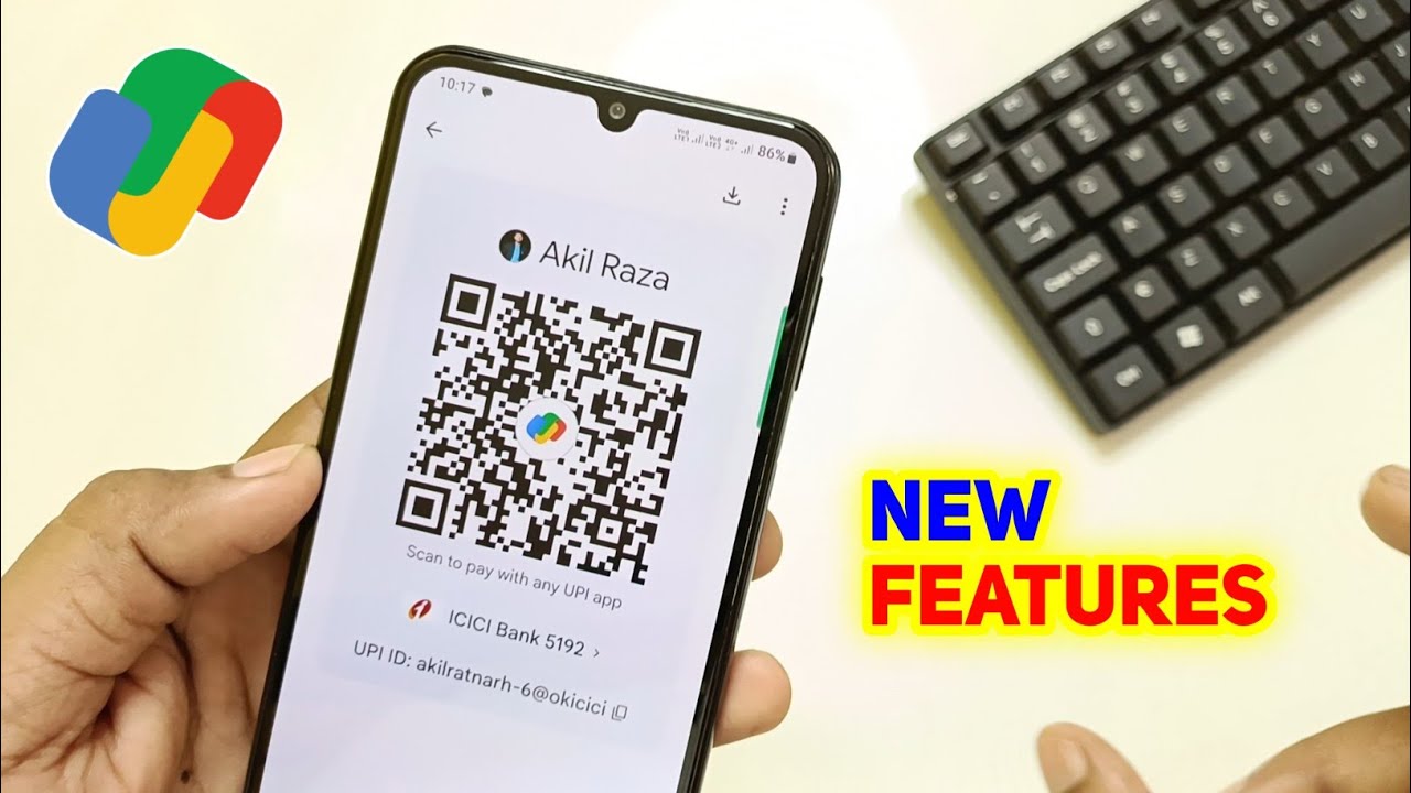 How to Set Amount in QR Code on Google Pay in Android - YouTube