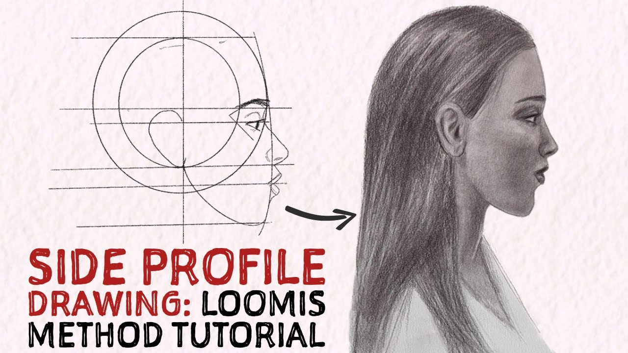 Side Profile Portrait Drawing Tutorial with the Loomis Method - YouTube
