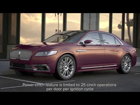 Lincoln Continental : Power Cinch Doors - YouTube