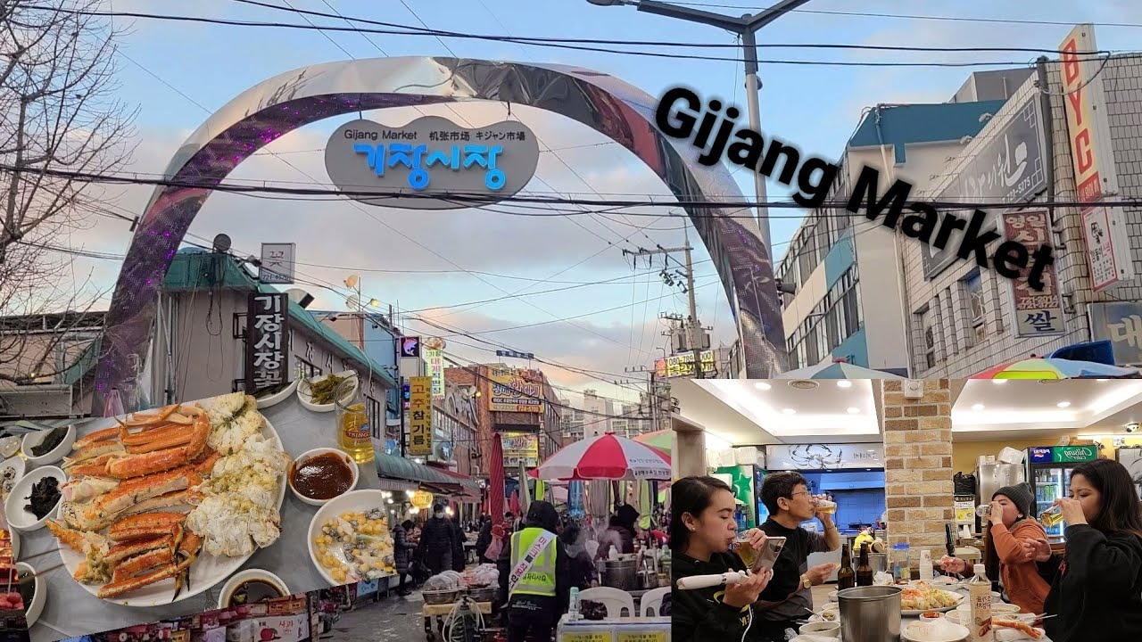 What we eat inside in Gijang wet Market - YouTube
