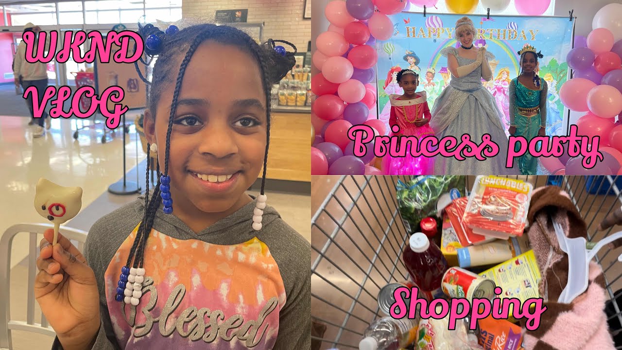 VLOG/ Princess Bday party and Shopping - YouTube