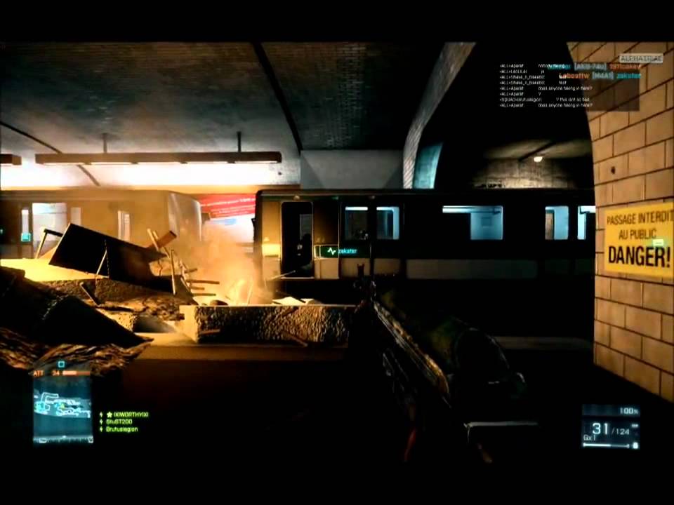 Battlefield 3 Alpha Subway Footage (BF3 VIDEO 1) - YouTube
