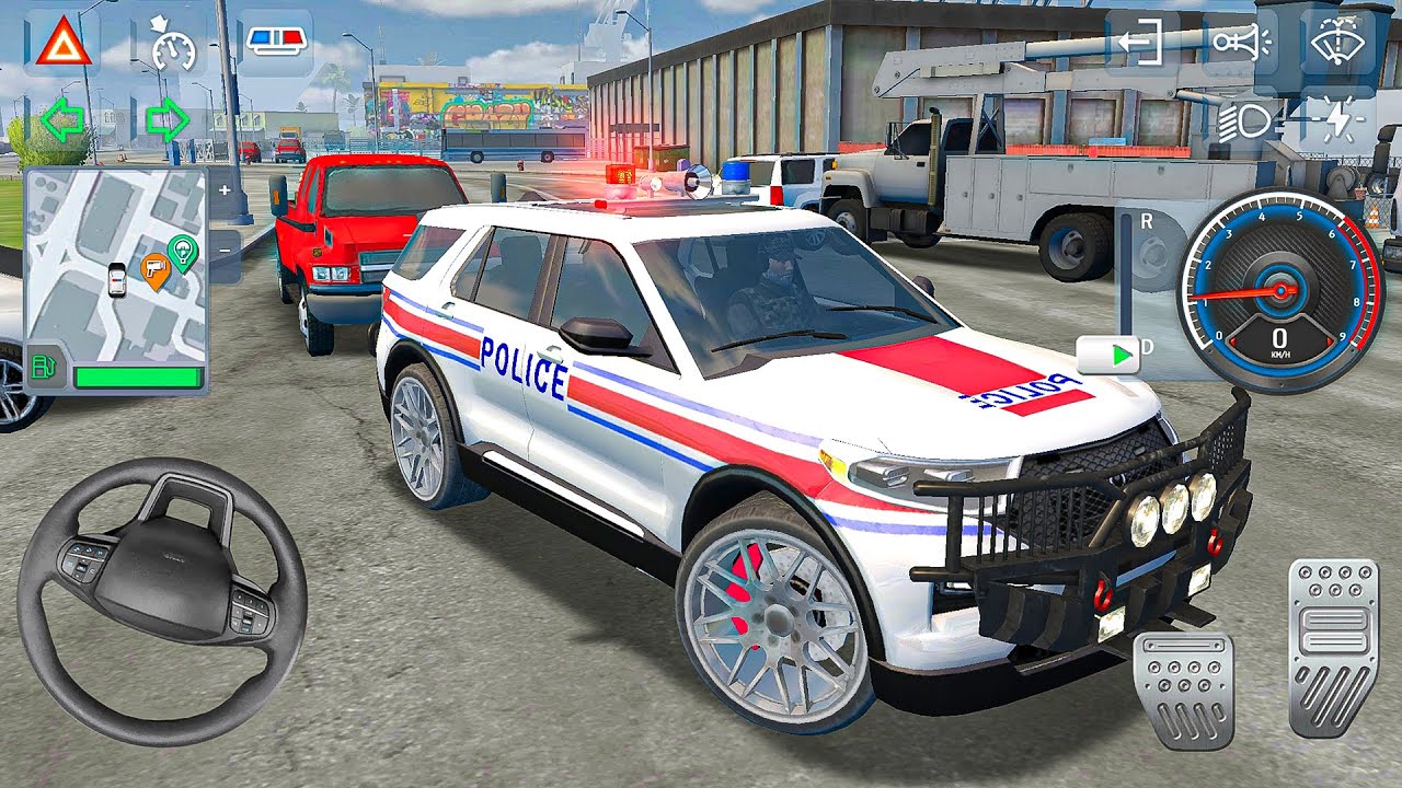 Realistic Police car driving | police simulator 2024 3D | car driving ...