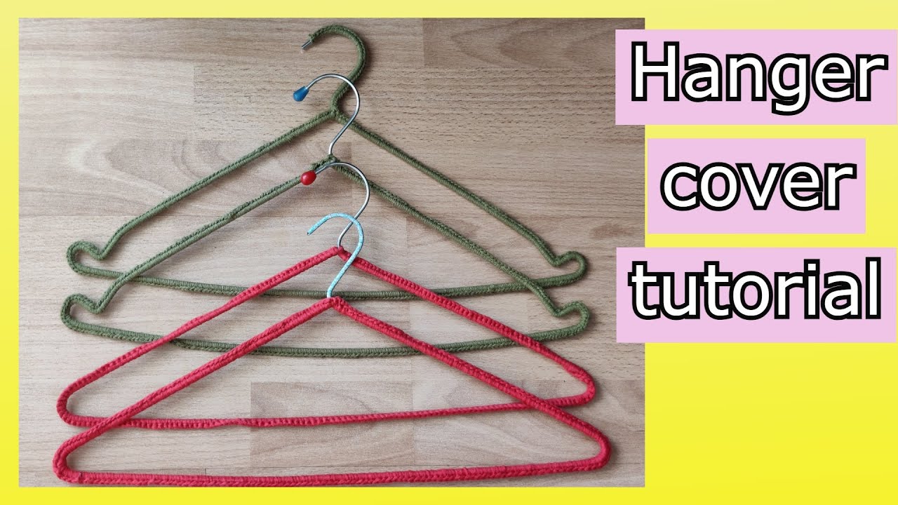 How to Crochet Clothes Hanger Cover l No Slip Clothes Hanger l Super ...