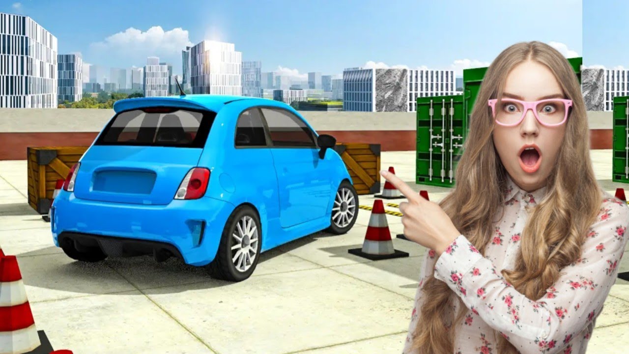 Driving an Amazing Car in the City & Reaching the Transport Destination ...