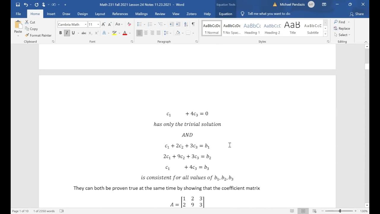 Math 231 Fall 2021 Lesson 24 - YouTube