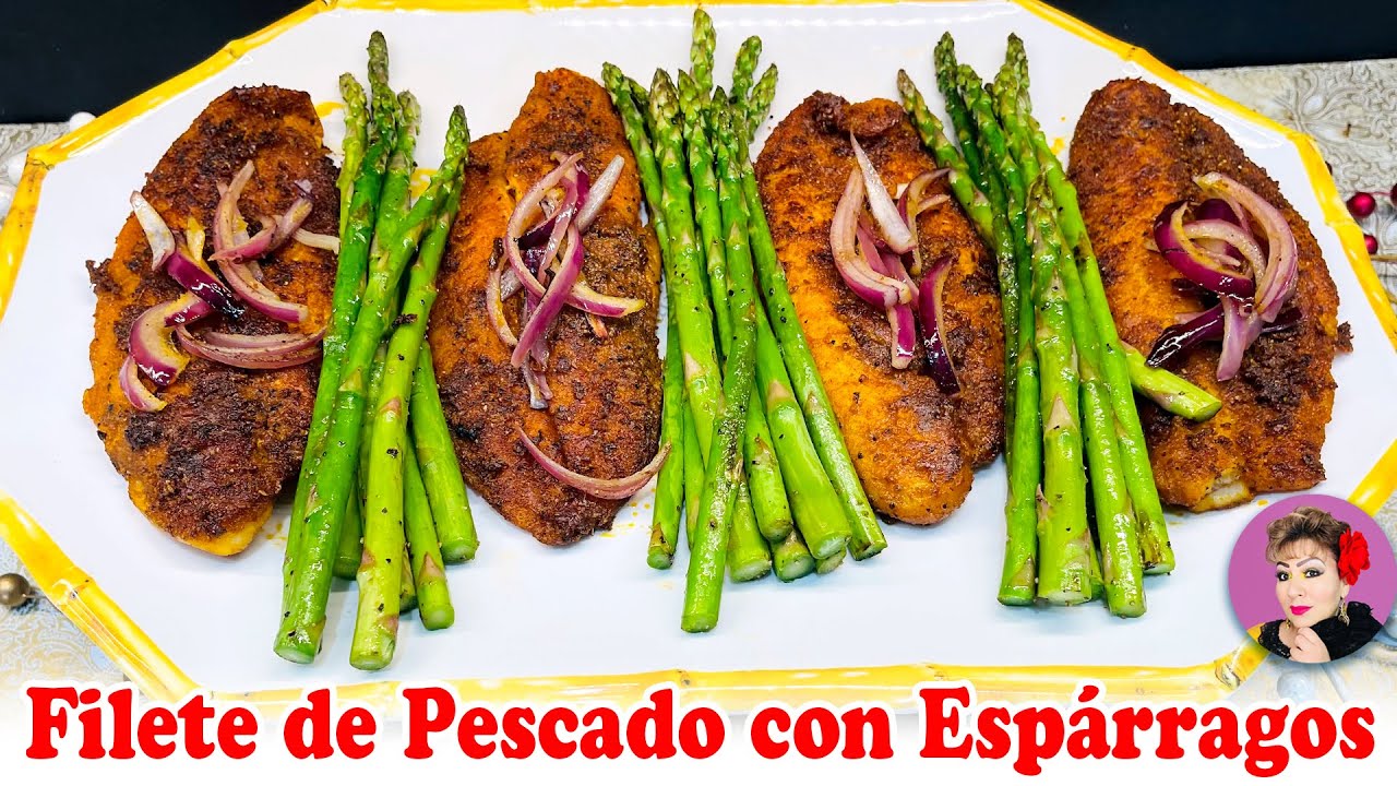 Filete de Pescado con Espárragos - YouTube