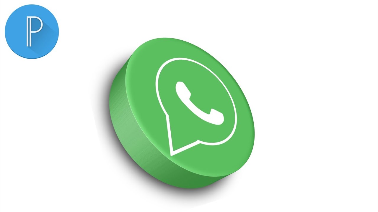 WhatsApp Official Logo Design by Pixellab: Step-by-Step Tutorial - YouTube