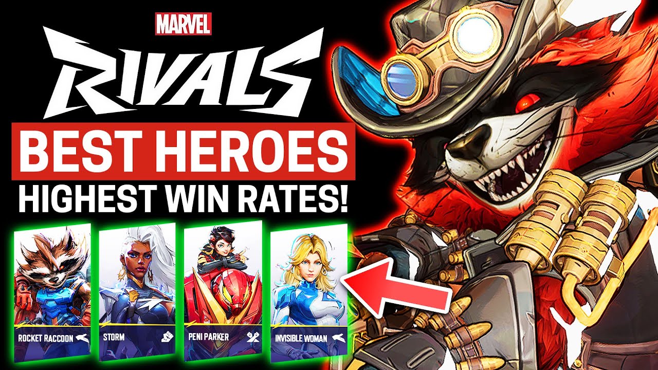 The OFFICIAL BEST HEROES In Marvel Rivals Season 1 (Win Rates) - YouTube