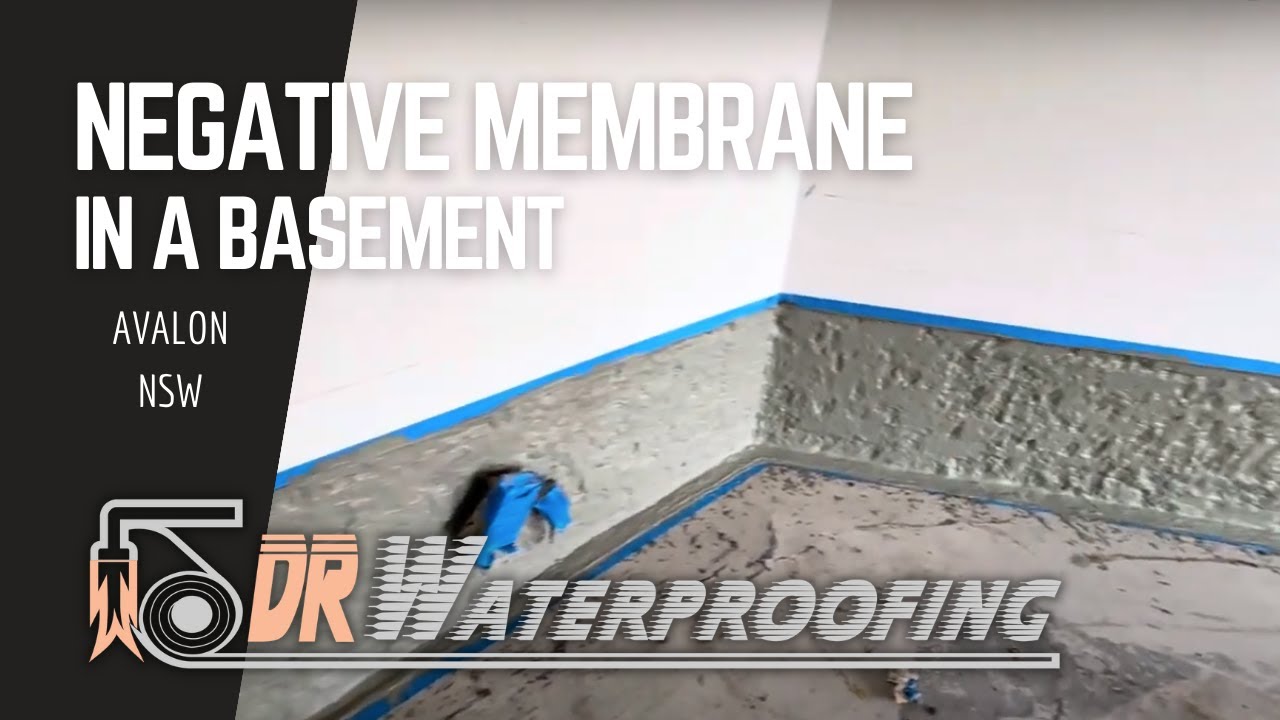 Negative Waterproofing Membrane To Basement Walls - Avalon NSW - YouTube