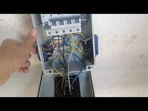 Üç fazlı Kombinasyon panosu nasıl bağlanır, piriz ve sigorta kutusu bağlantısı.