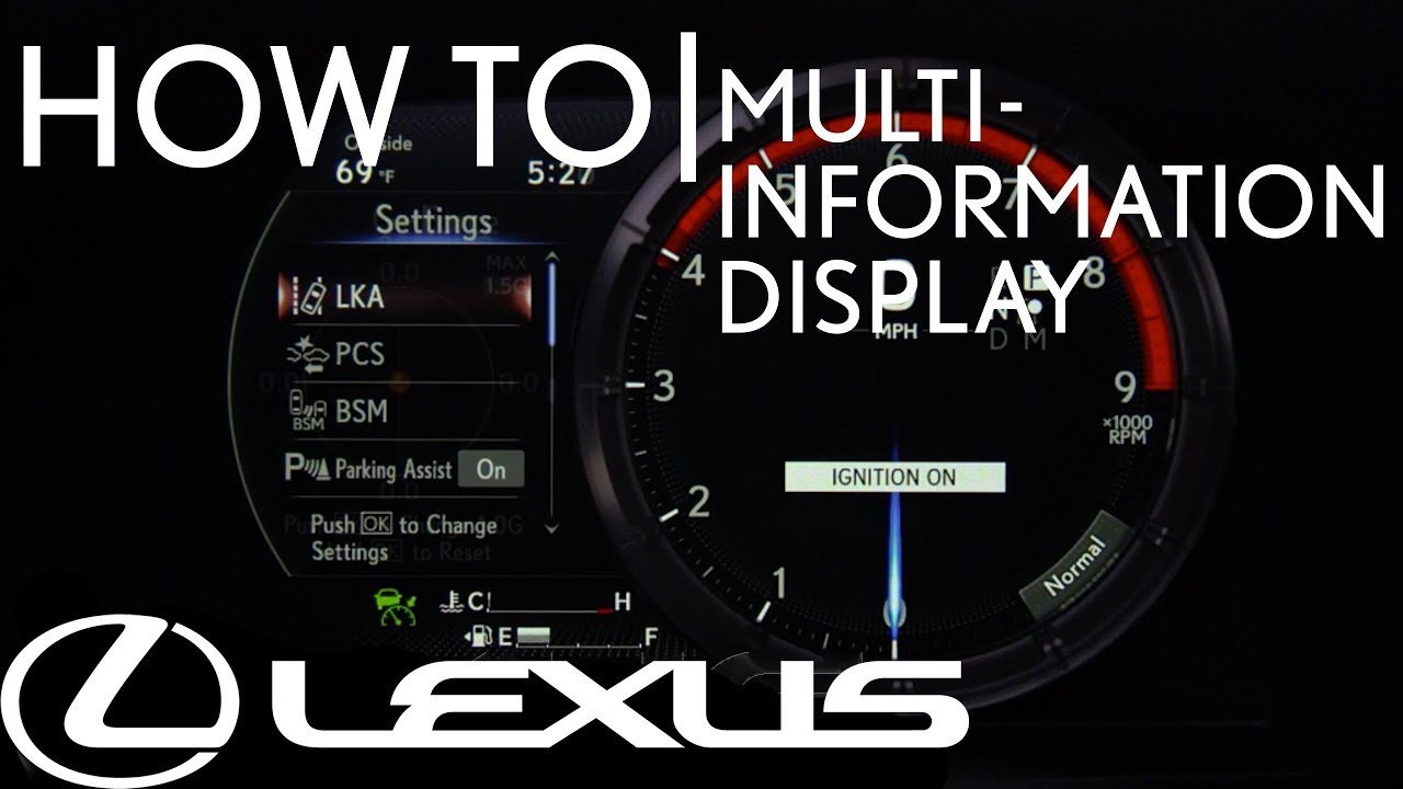 How-To Use Multi-Information Display to Access Data | Lexus - YouTube