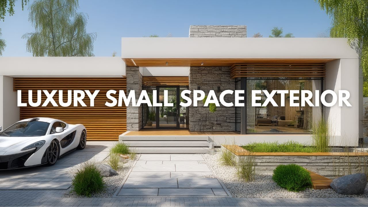 Luxury Small Space Exterior | Elegant Minimalist Modern House Design ...