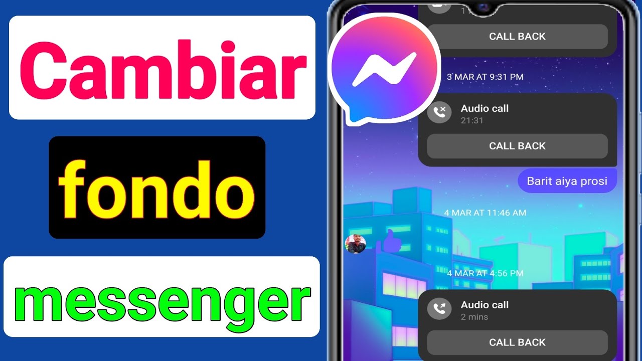 Cómo cambiar el tema del chat en messenger | Cambiar la pantalla de ...
