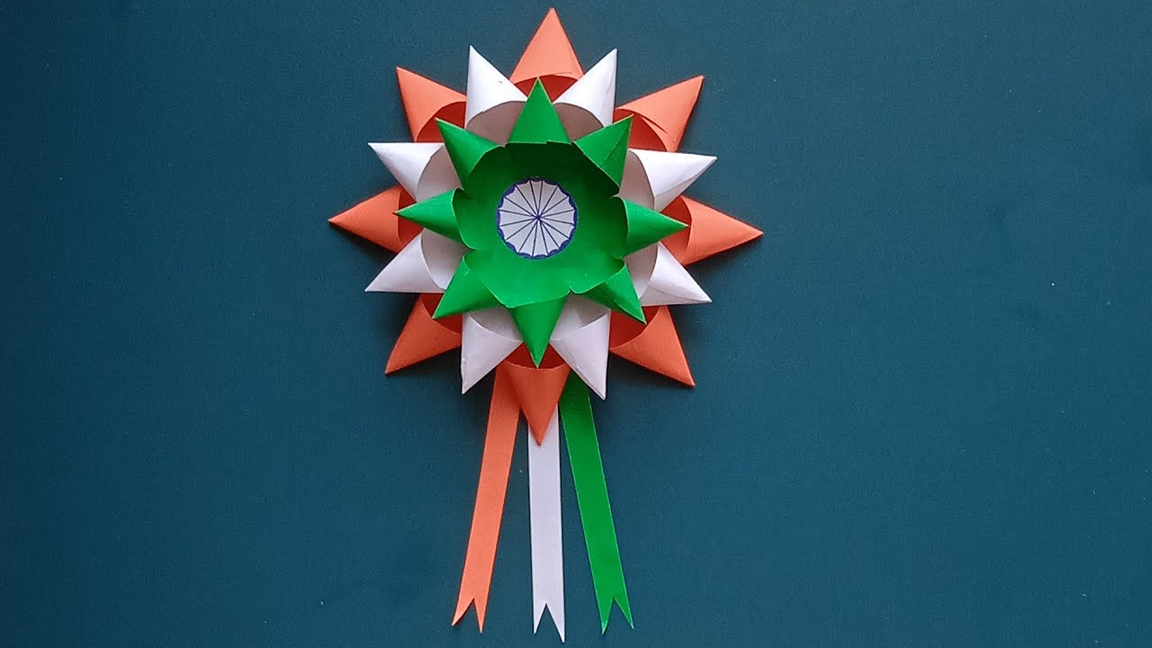 Republic day badge | Indian Tricolor Badge | Tricolor Badge | Paper ...