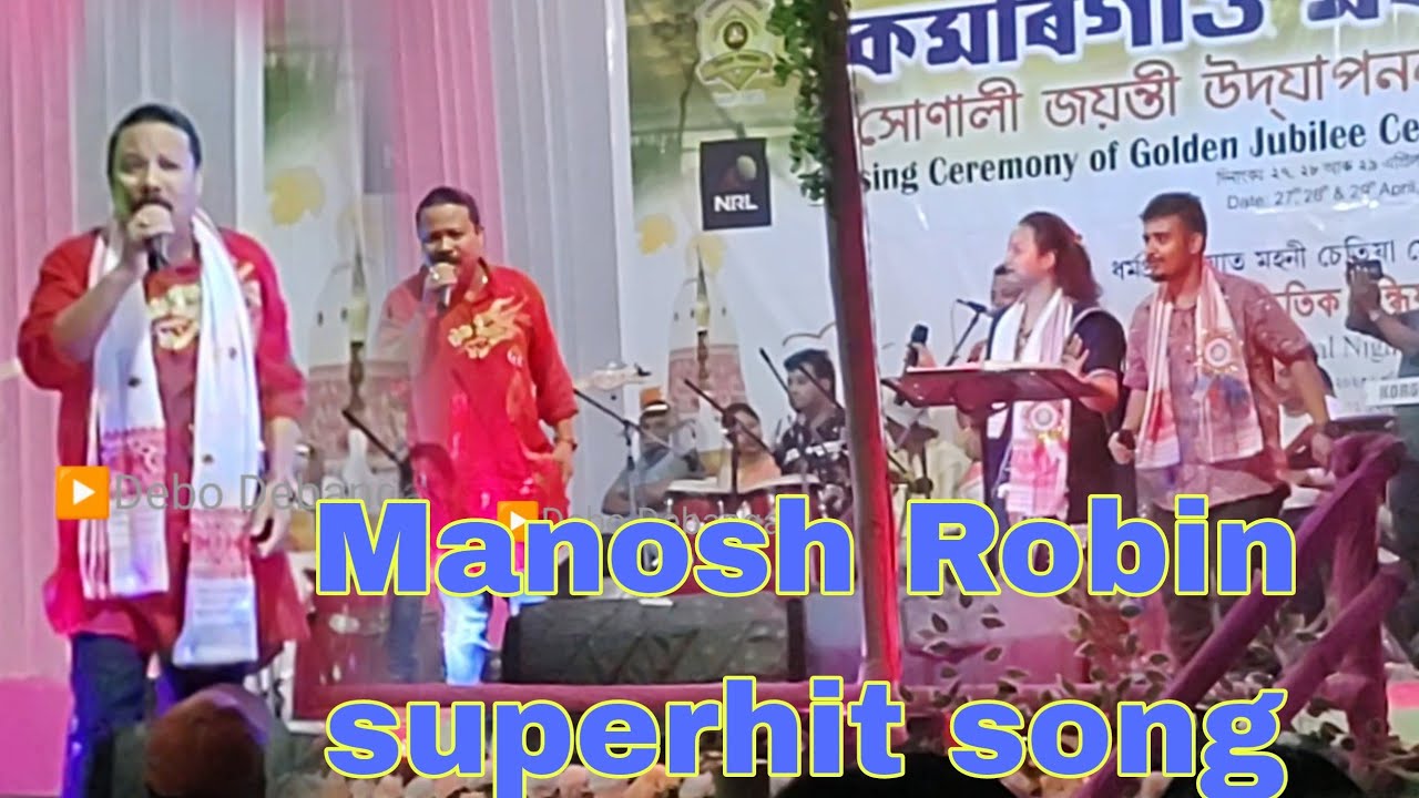 Manosh Robin stage program. manosh Robin all time superhit songs - YouTube