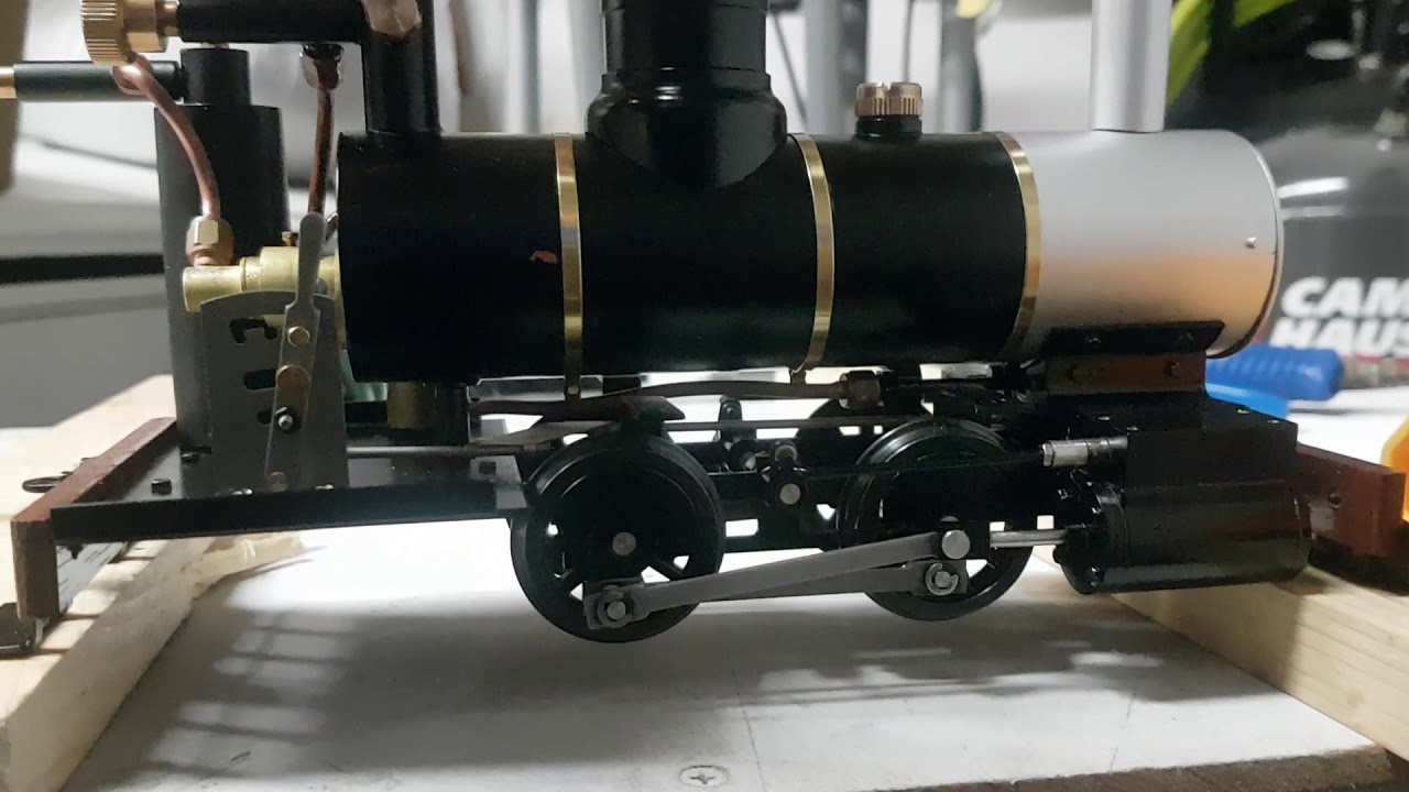 Accucraft live steam ruby air test #1 - YouTube