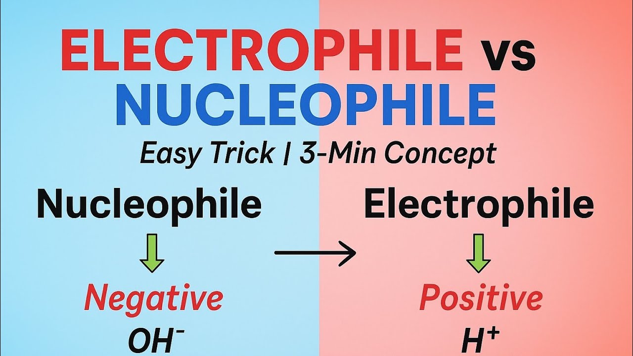 Electrophile and Nucleophile Concept in detail - YouTube