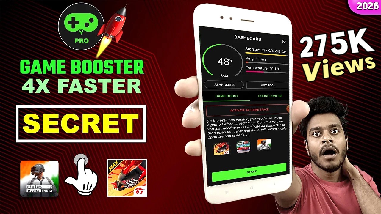 🚀Game Booster 4X Faster | How To Use Game Booster 4X Faster | Best game ...