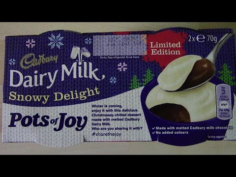 Cadbury Pots Of Joy Snowy Delight REVIEW Limited Edition