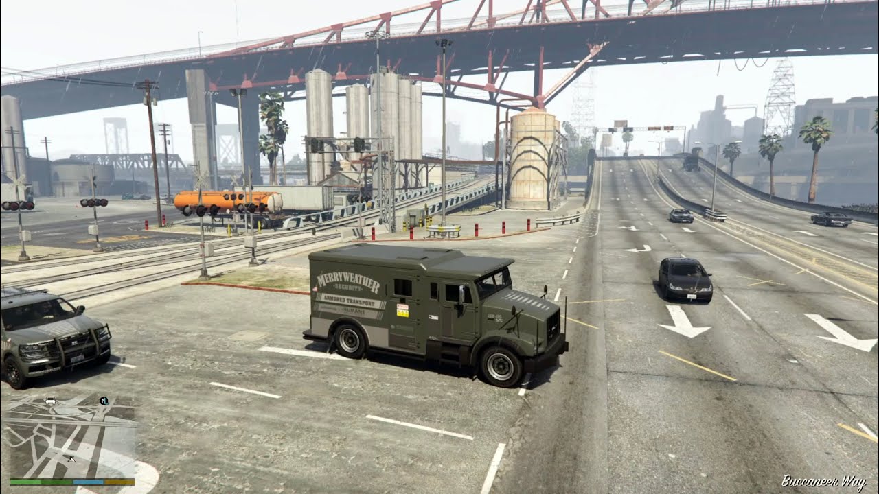 Merryweather Armored Car Transport To LSIA (GTA V) - YouTube