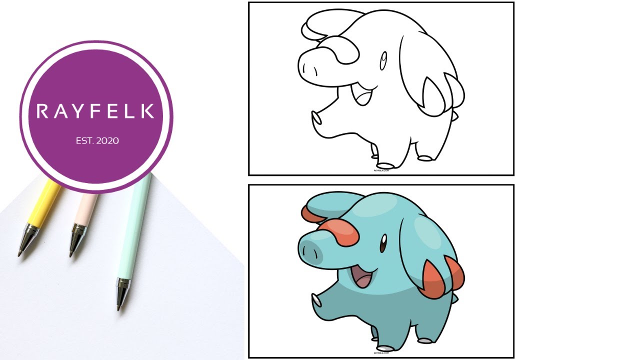 Phanpy Coloring Pages | Cute Phanpy Pokemon Printable Coloring Pages ...