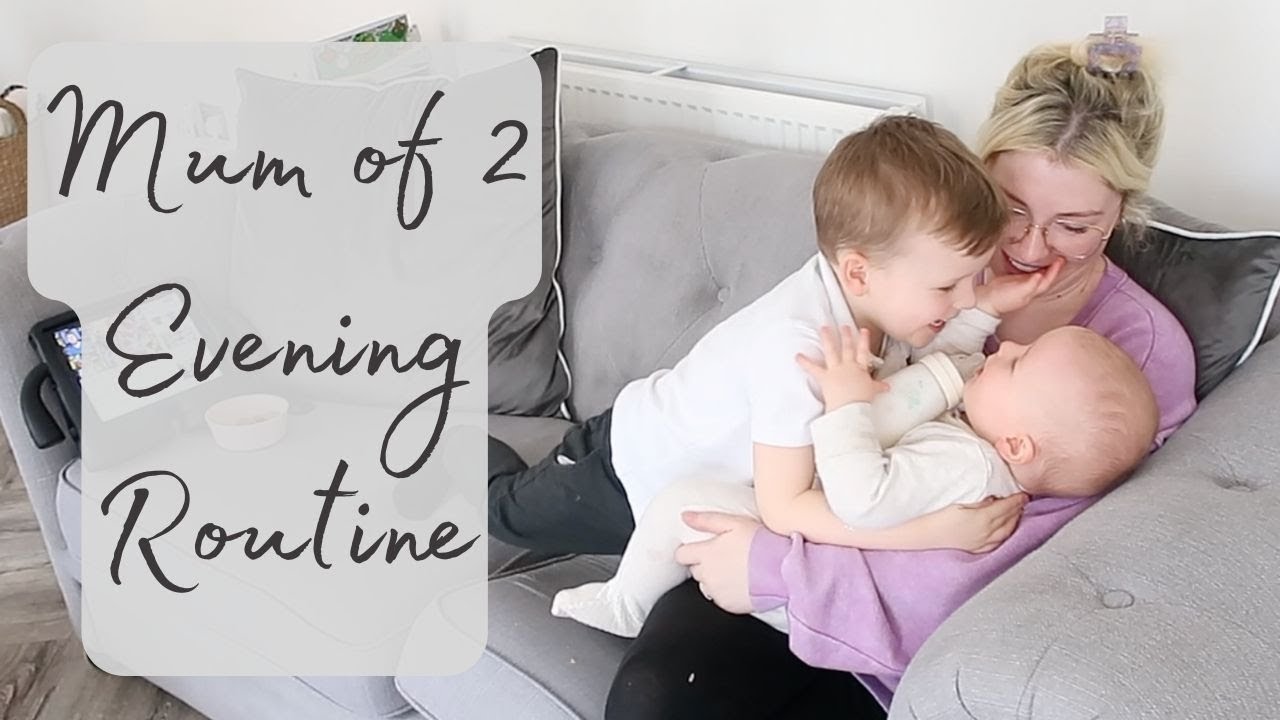 EVENING AND BEDTIME ROUTINE | ALONE WITH MY TWO KIDS | FROM SCHOOL RUN ...