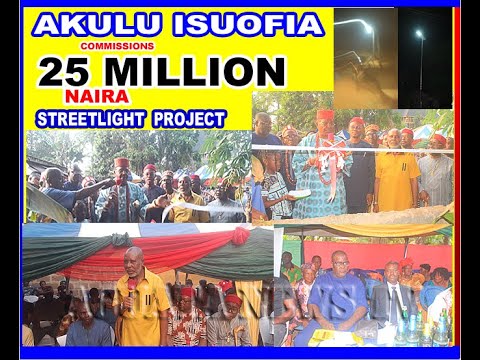 AKULU ISUOFIA STREET LIGHT PROJECT A STANDARD FOR EMULATION FOR ALL ...