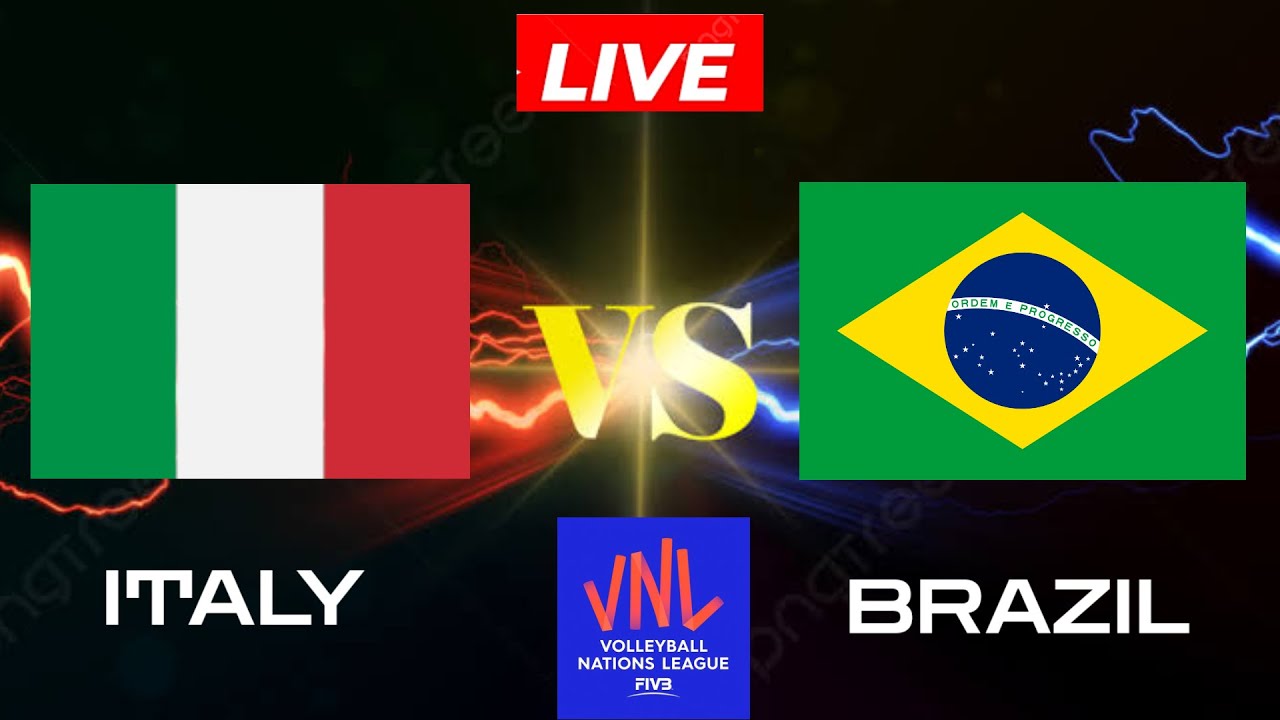 Italy Women vs Brazil Women | VOLLEYBALL NATIONS LEAGUE WOMEN 2024 LIVE ...