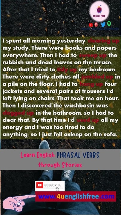 Learn Phrasal Verbs through stories 3 - YouTube
