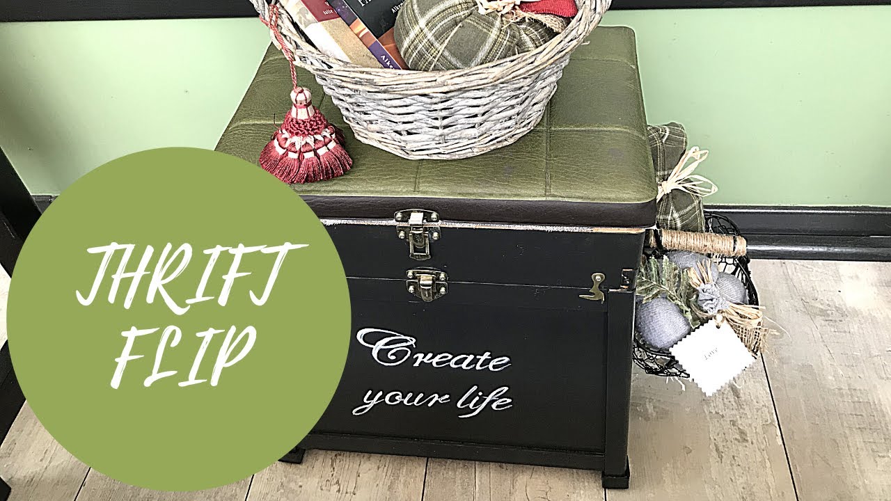 MODERN FARMHOUSE CRAFT STORAGE UNIT - THRIFT FLIP - CRAFT STORAGE IDEAS ...